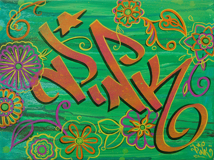 lady pink background