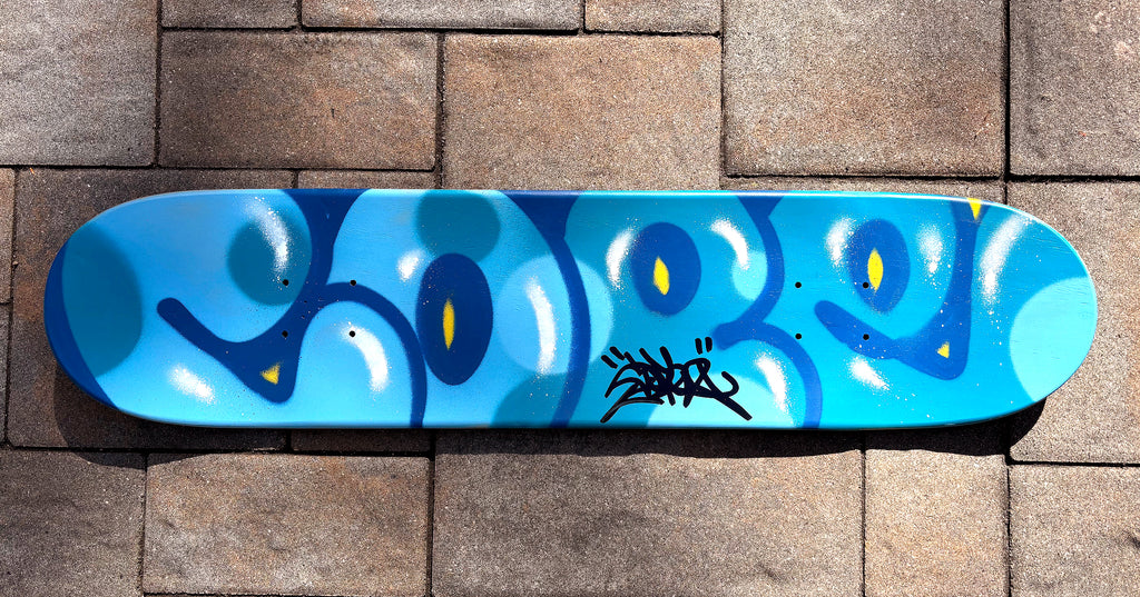 COPE2 - "Blue Bubble" Hand Painted Deck | DirtyPilot