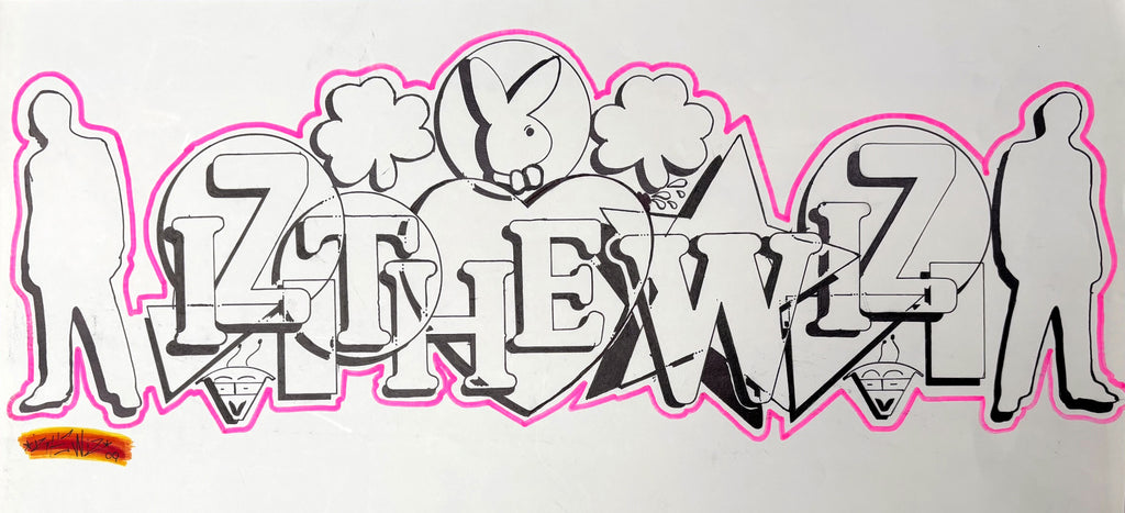 IZ THE WIZ -"IZ THE WIZ" Large Drawing | DirtyPilot