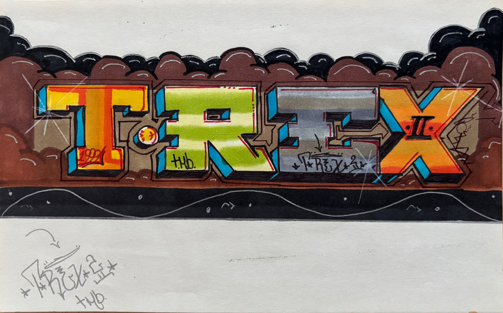 IZ THE WIZ -"TREX " BB Drawing | DirtyPilot