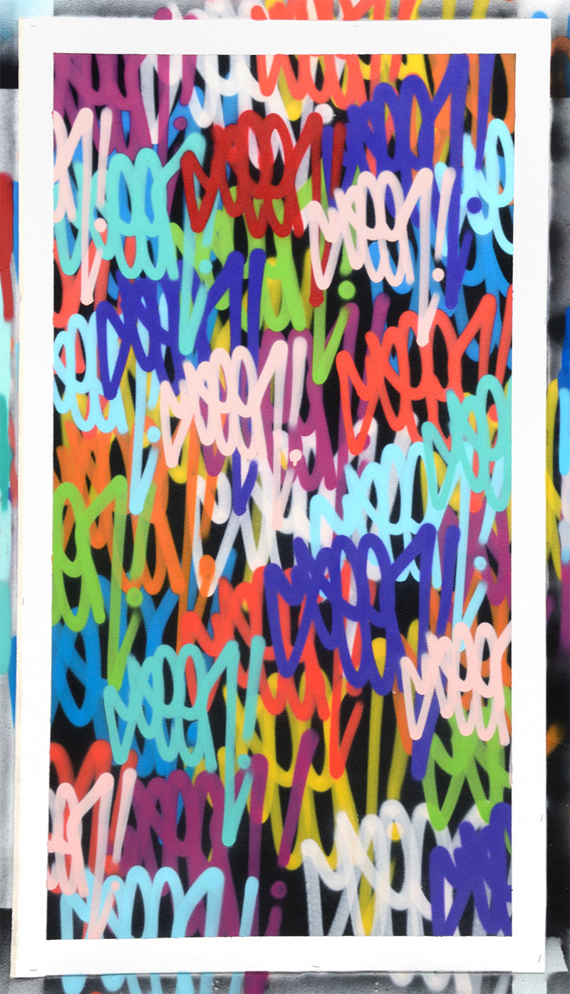 GRAFFITI ARTIST SEEN - "Multi Tags" Aerosol on Canvas | DirtyPilot
