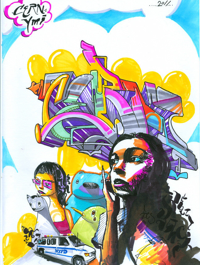 CERN YMI "Untitled"1 Black Book Drawing | DirtyPilot