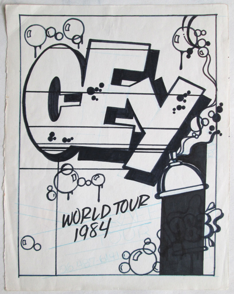 CEY - "World Tour" Drawing 1984 | DirtyPilot
