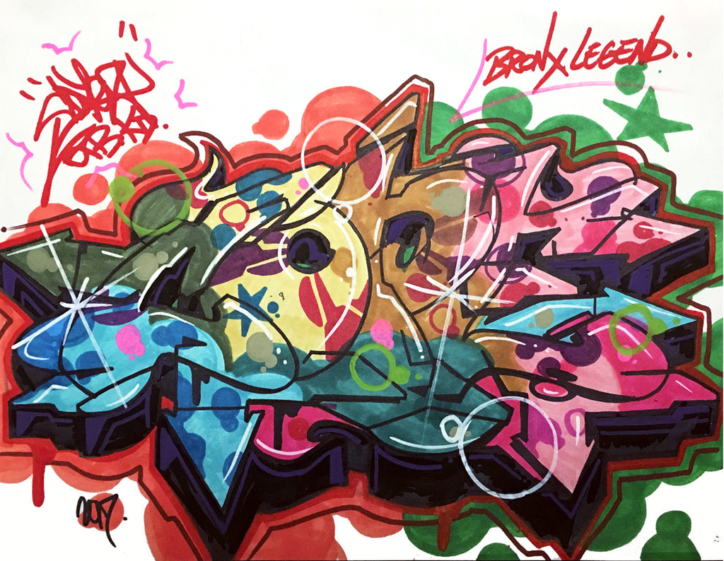 COPE 2 - " Bronx Legend" Black Book Drawing | DirtyPilot