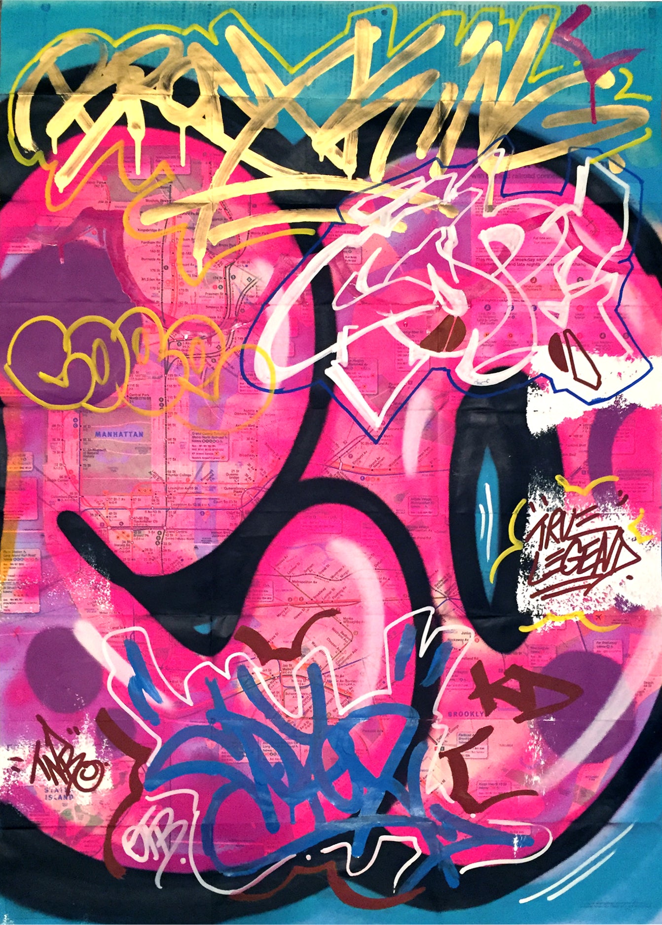 COPE 2 - "True King" NYC Subway Map | DirtyPilot