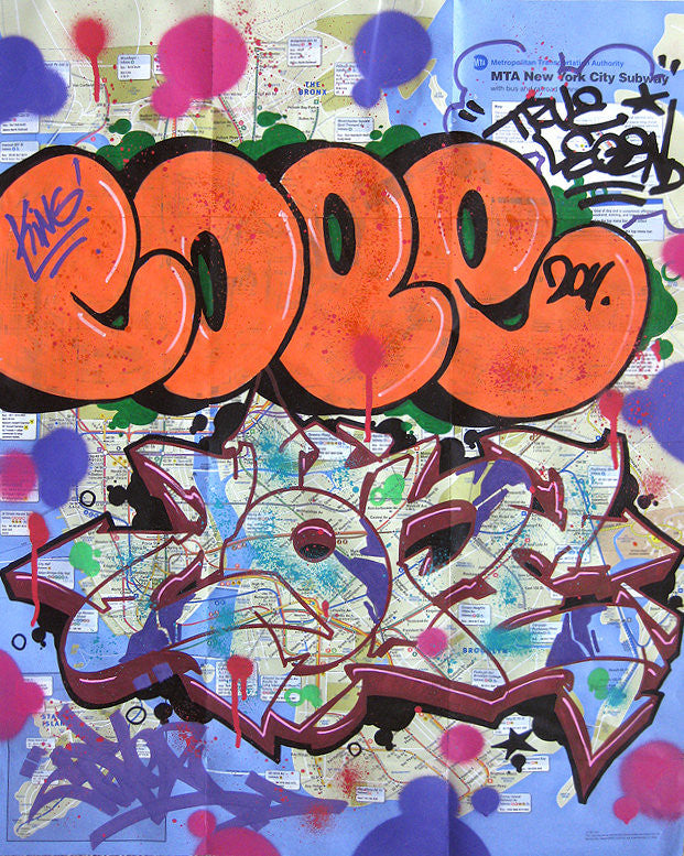 COPE 2 - True Legend- NYC Subway Map | DirtyPilot