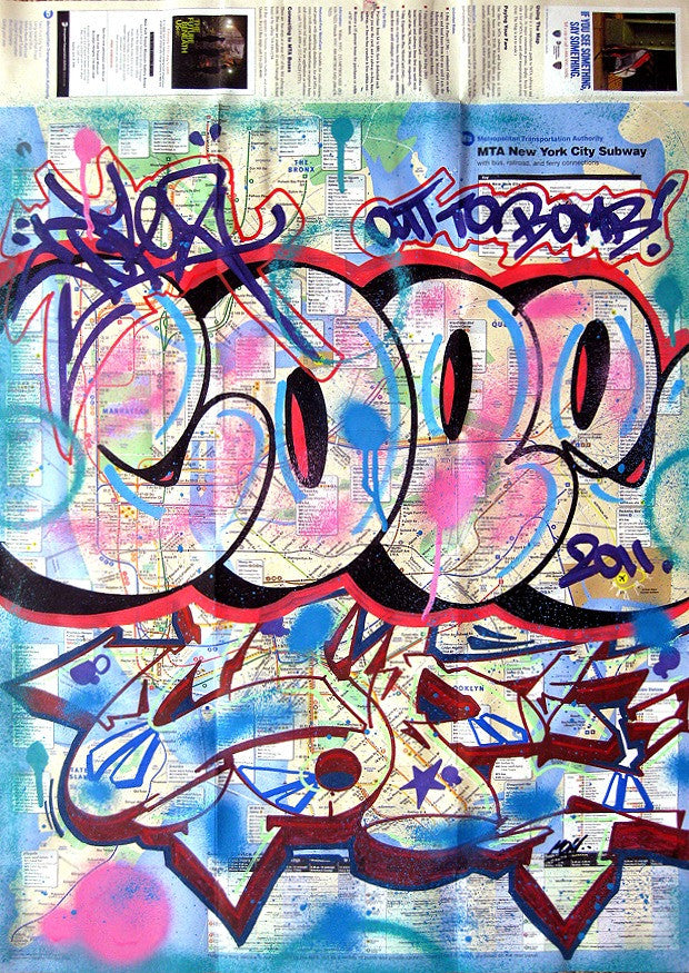 COPE 2 - "Out to Bomb" MTA NYC Subway Map | DirtyPilot