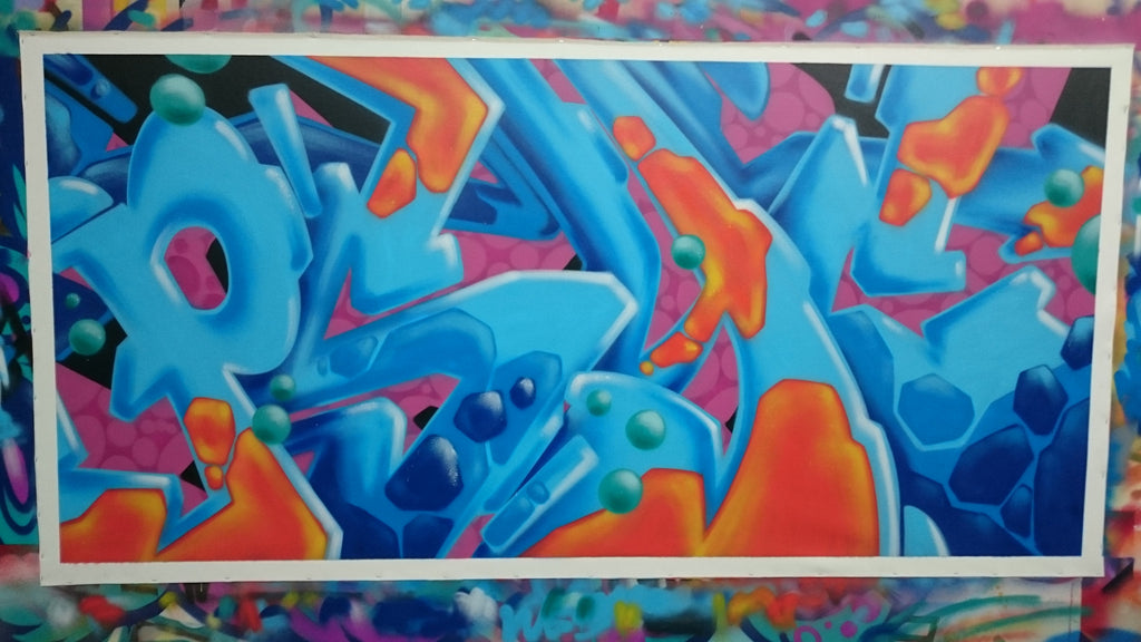 GRAFFITI ARTIST SEEN - "PSYCHO" Aerosol on Canvas | DirtyPilot