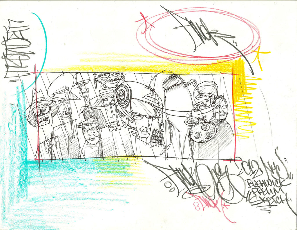 MR EWOK ONE "Bushwick Study" Drawing | DirtyPilot