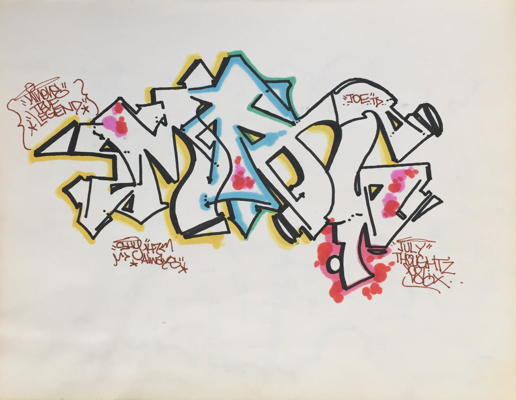 MIN ONE -"Untitled 1985 " BlackBook Drawing | DirtyPilot