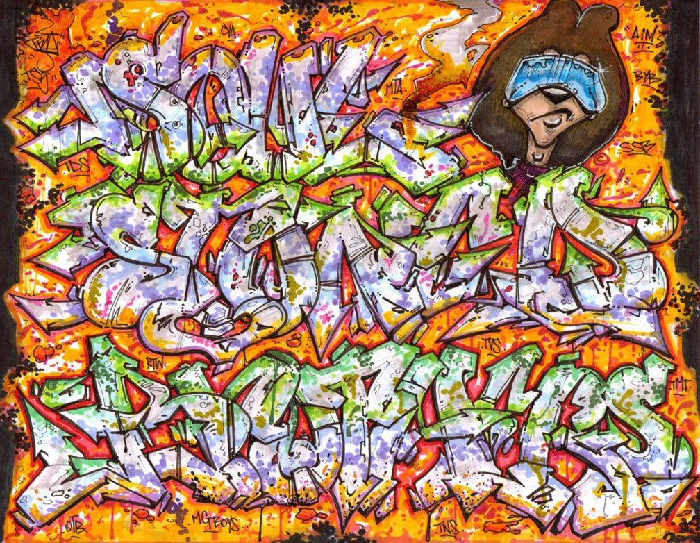 PRIZ ONE - "Stone Soul Brothers" Black Book Drawing | DirtyPilot