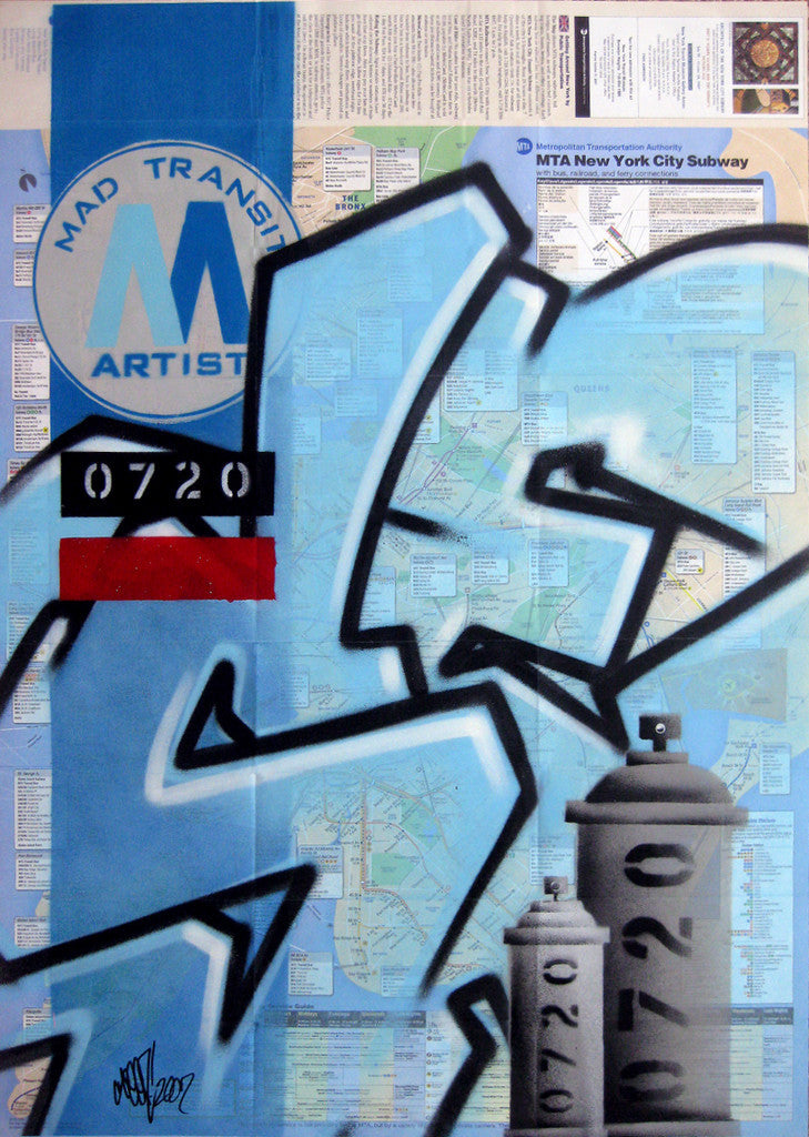 GRAFFITI ARTIST SEEN - "MAD Transit" NYC Map | DirtyPilot