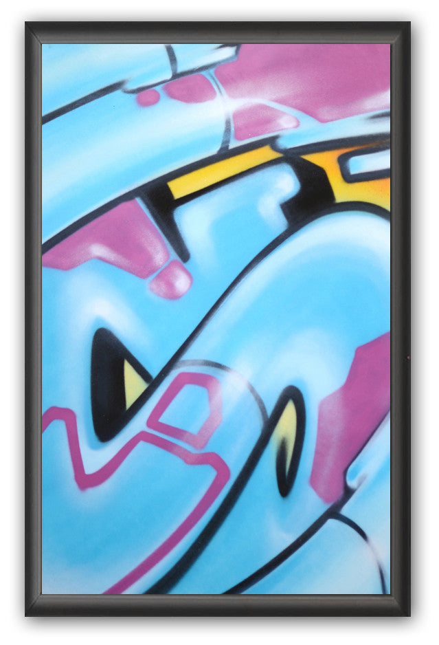 GRAFFITI ARTIST SEEN - "Subway S #4" Painting on paper | DirtyPilot