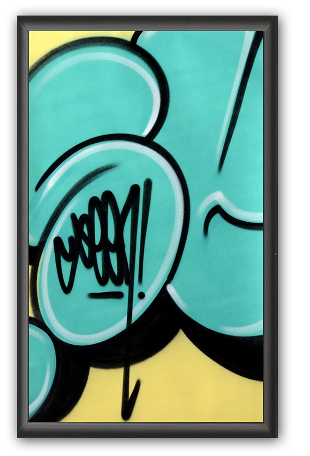 GRAFFITI ARTIST SEEN - "Bubble #7" Painting on paper | DirtyPilot