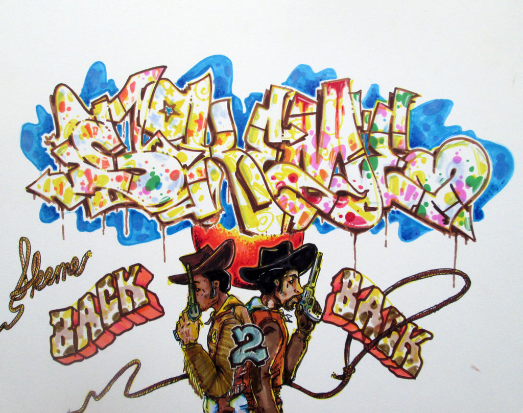 SKEME - "Back 2 Back" Color Drawing | DirtyPilot