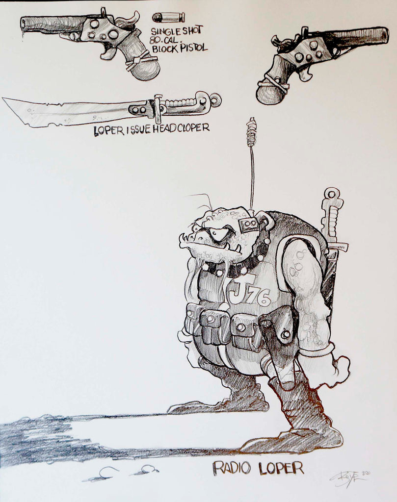 MARK BODE "Radio Loper " Drawing | DirtyPilot
